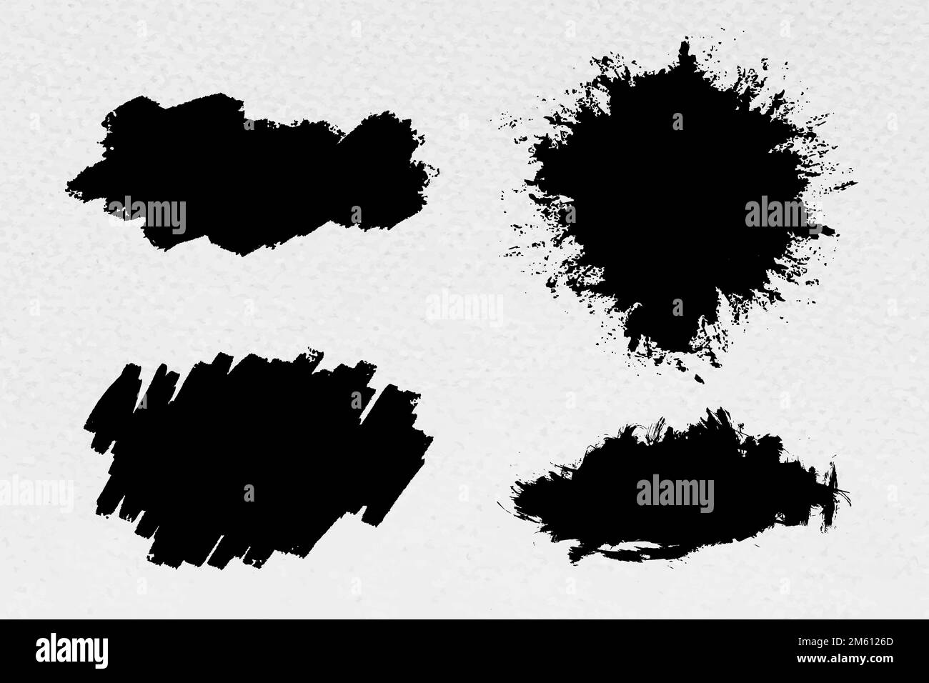 Black grunge marker banner vector scribble set Stock Vector Image & Art ...