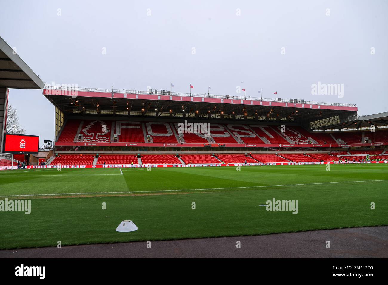 The City Ground, Nottingham, UK. 1st Jan, 2023. Premier League Football ...