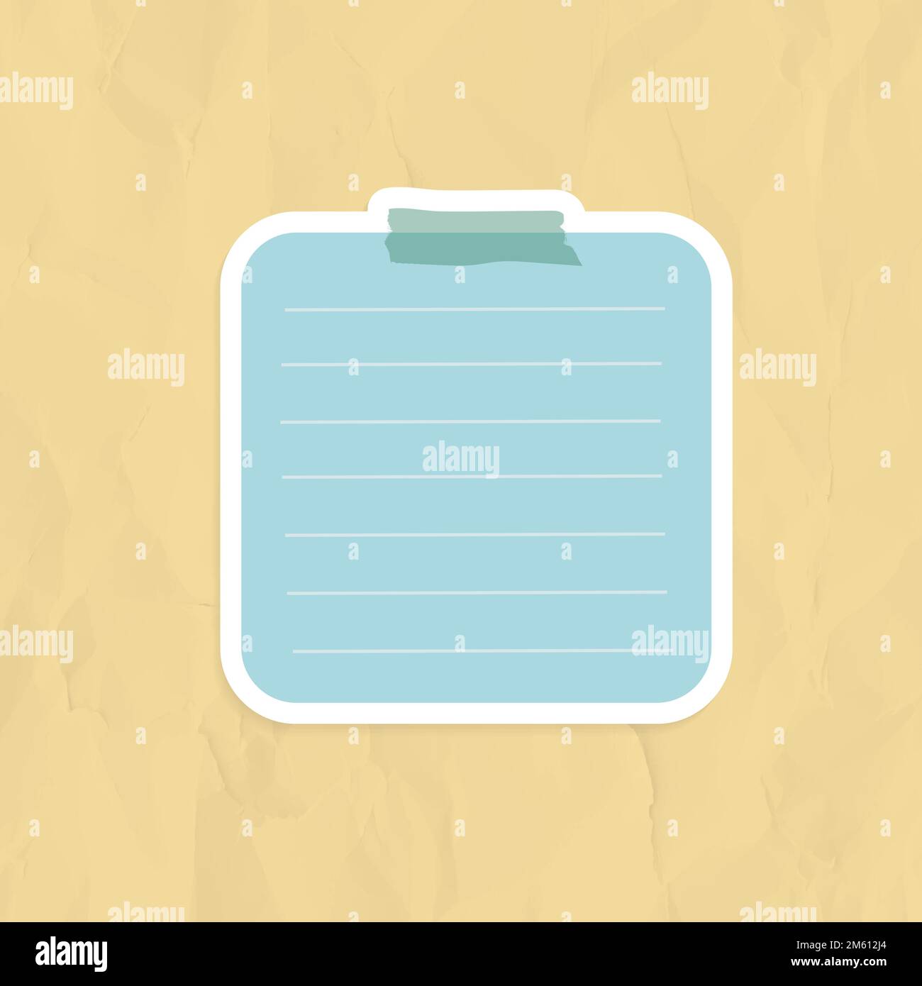 Blue reminder note sticker vector Stock Vector Image & Art - Alamy