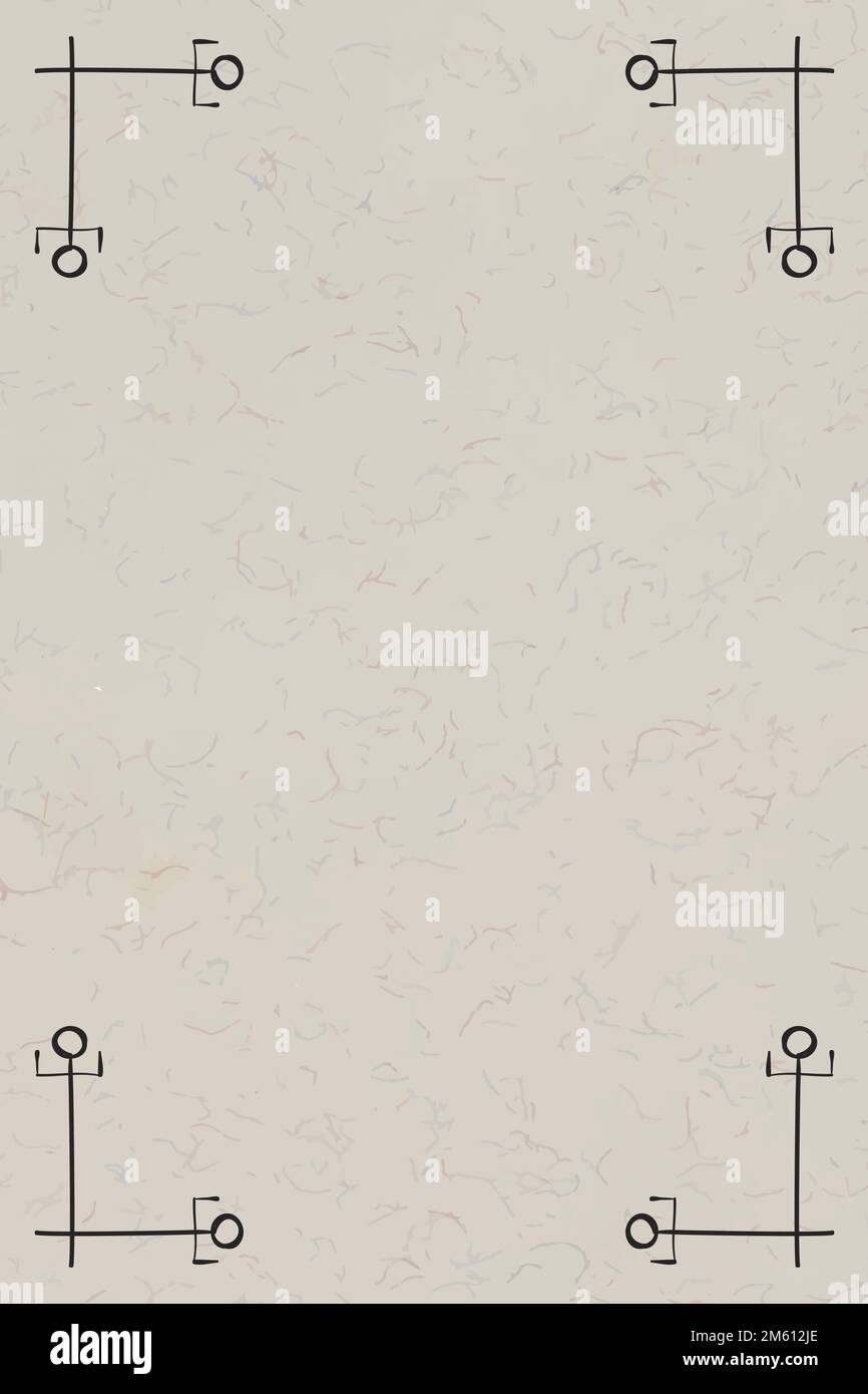 Vector boho art tribal doodle sketch corner frame Stock Vector Image ...