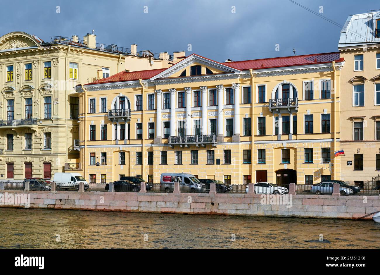 A view of the former house of the merchant Mizhuyev on the Fontanka ...
