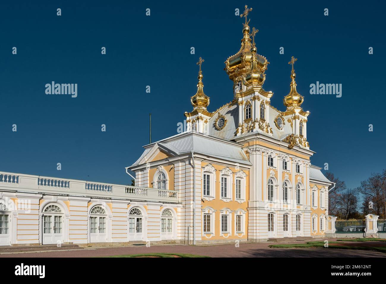 Church of Peter and Paul in the Great Peterhof Palace, architect ...