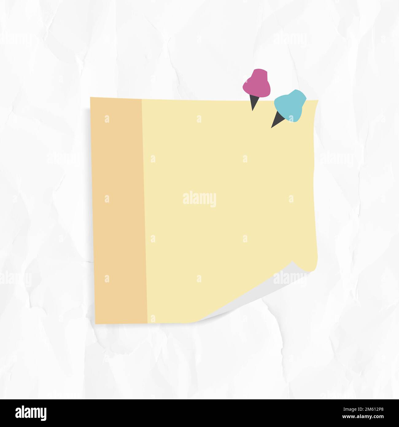 Yellow reminder note sticker vector Stock Vector Image & Art - Alamy