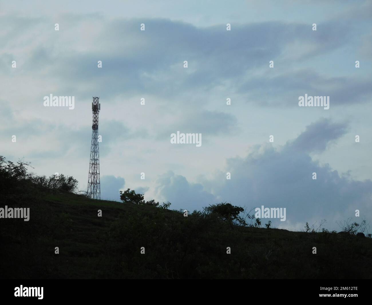 Silhouette signal hi-res stock photography and images - Alamy