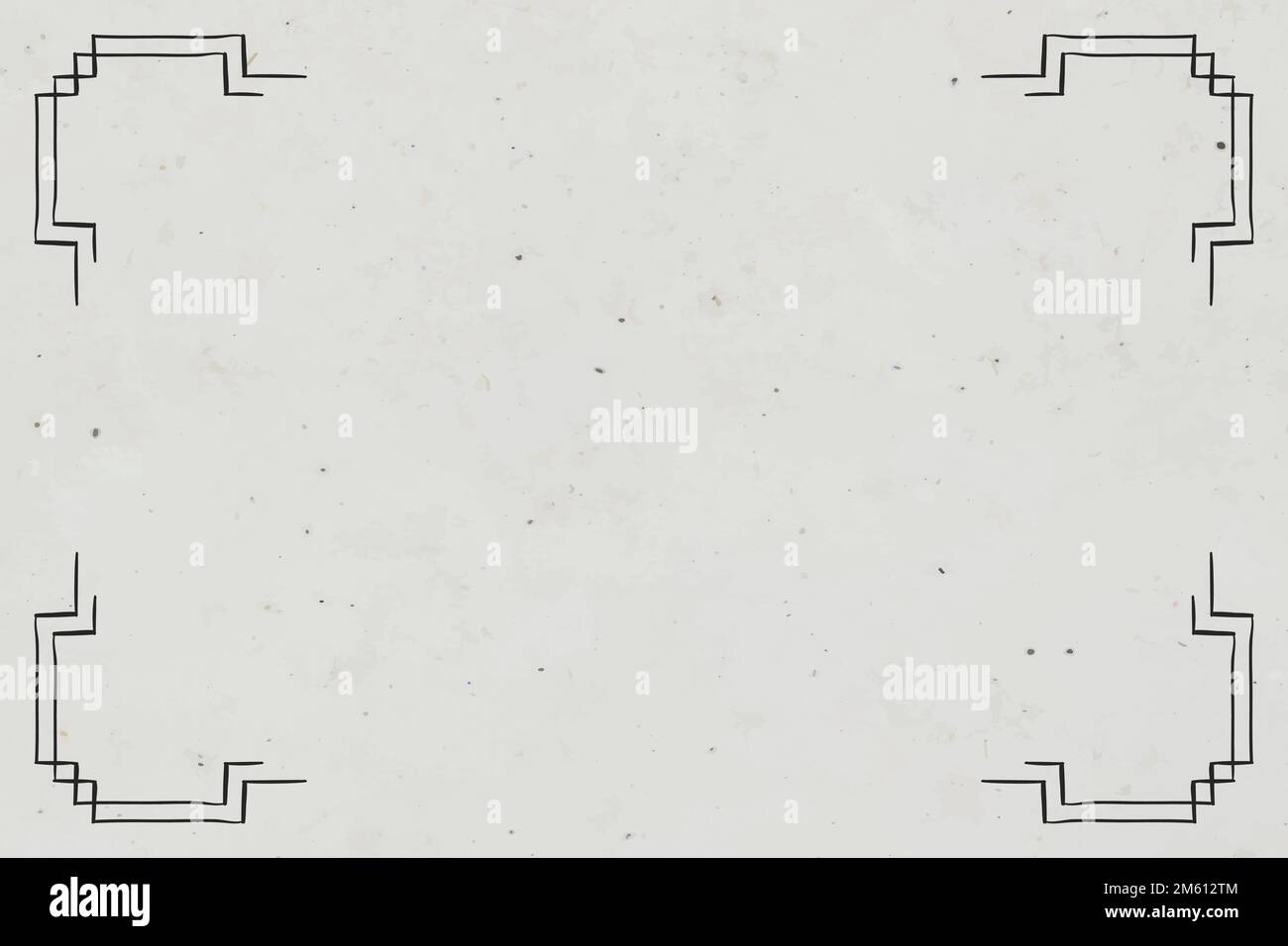 Vector boho art tribal doodle sketch corner frame Stock Vector Image ...