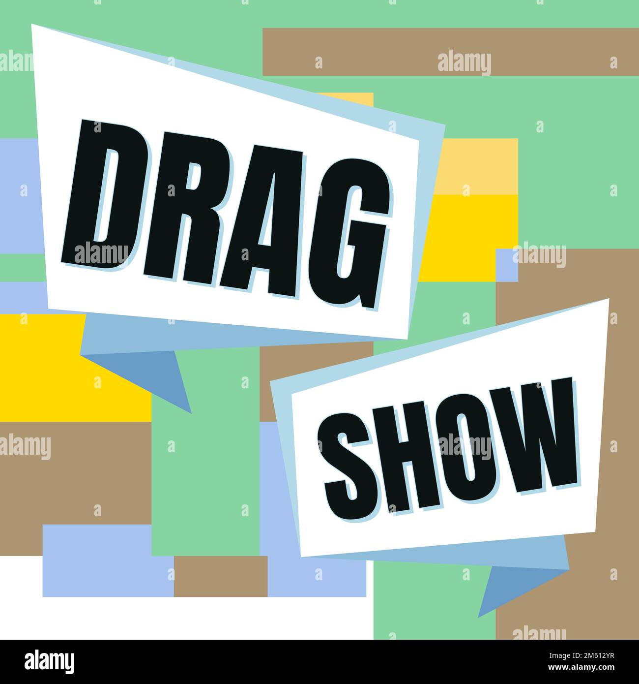 Hand writing sign Drag Show. Business concept competitive event where ...