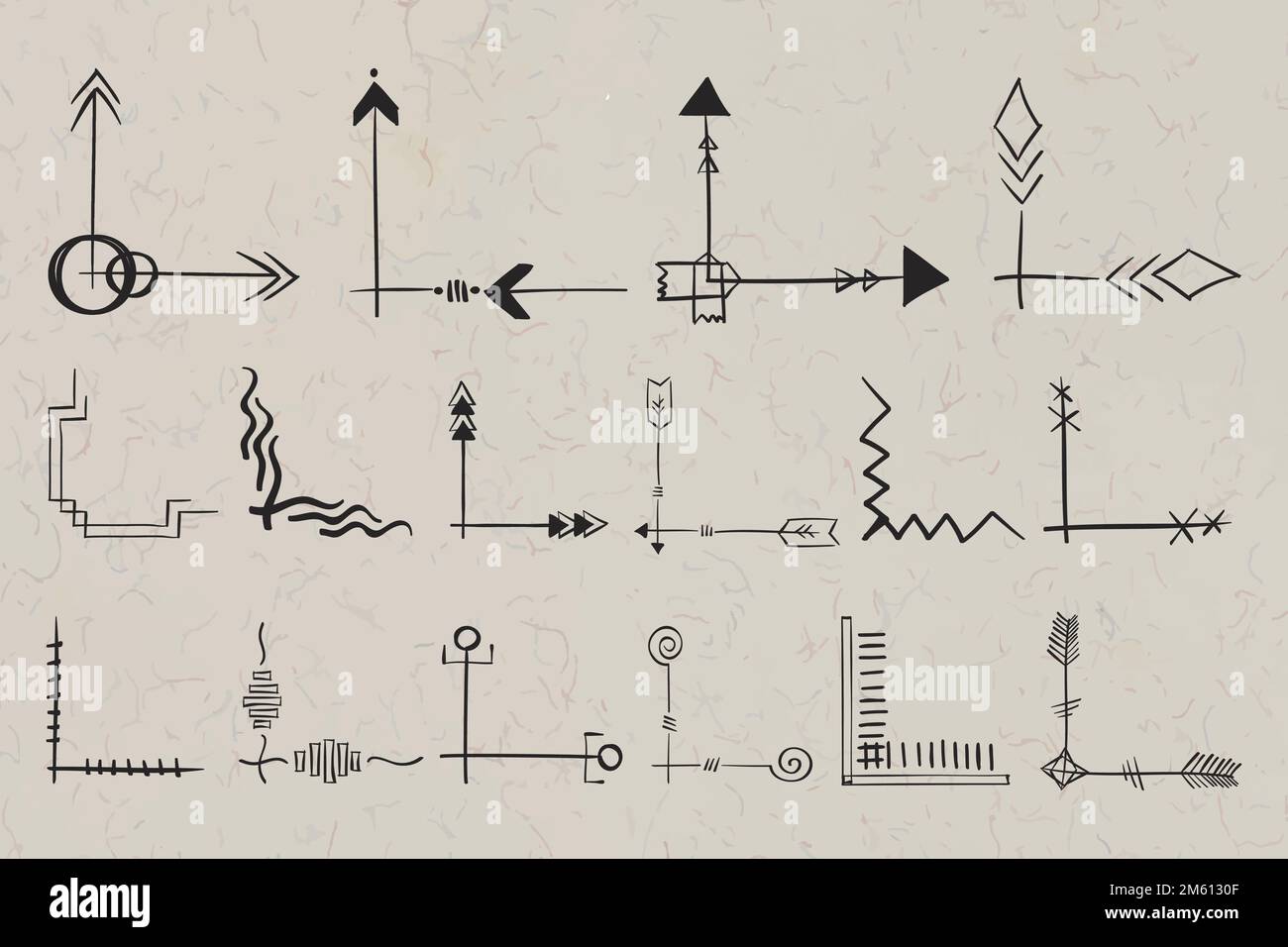 Corner border element vector bohemian ornament set Stock Vector Image ...