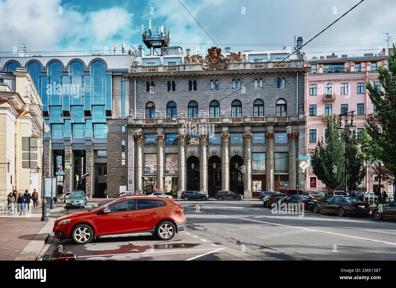 View of the former building of the Petrograd Provincial Credit Society ...
