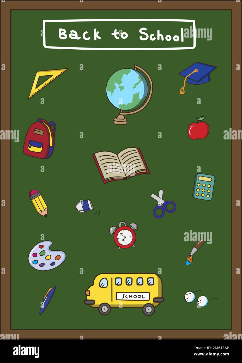 Back to school stationery vector Stock Vector Image & Art - Alamy