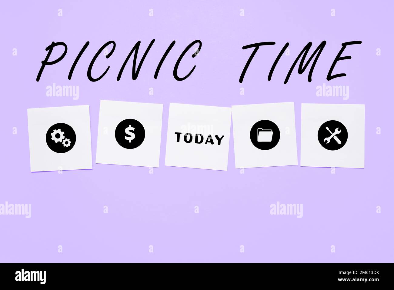 Text showing inspiration Picnic Time. Business overview period where ...