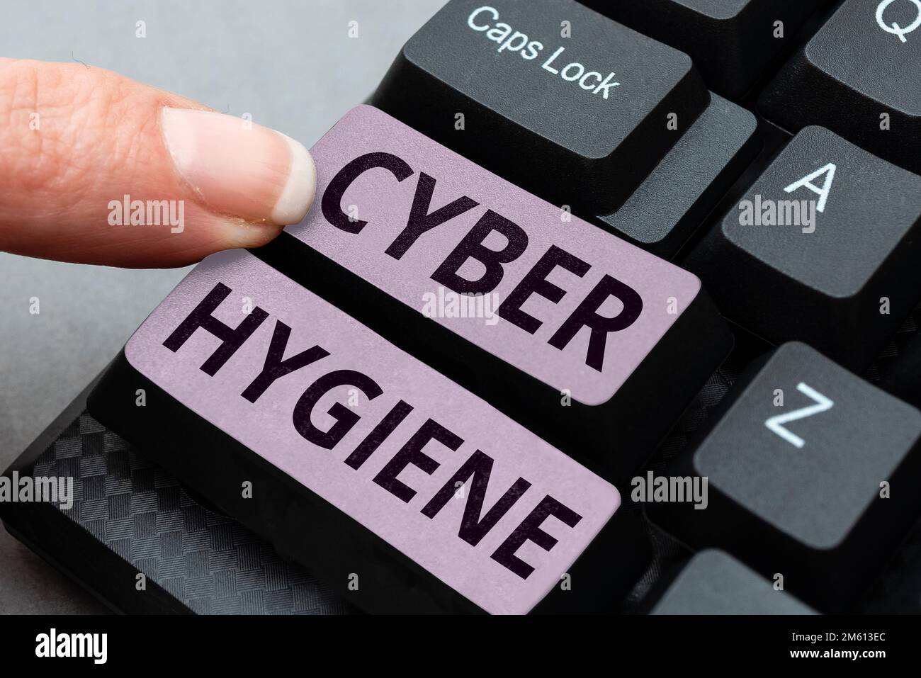 Conceptual caption Cyber Hygiene. Internet Concept steps that computer ... Conceptual caption Cyber Hygiene. Internet Concept steps that computer ...