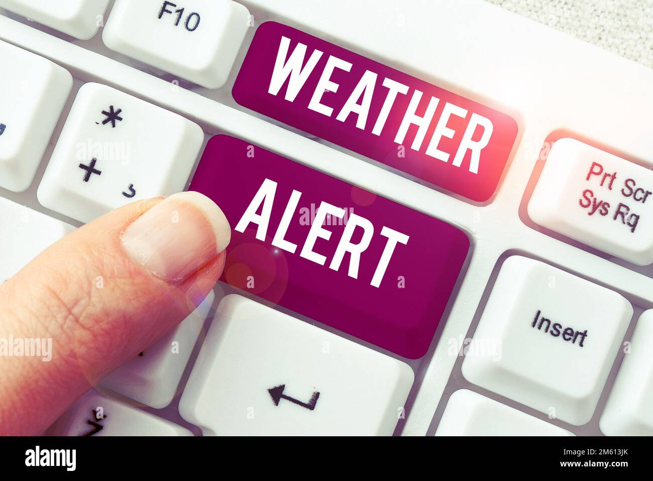 Conceptual caption Weather Alert. Conceptual photo urgent warning on ...