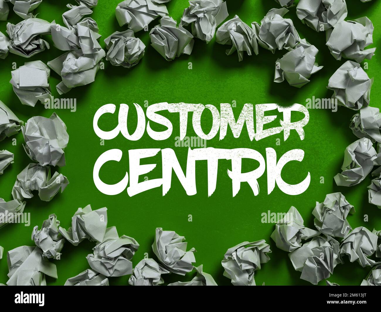 Writing Displaying Text Customer Centric Internet Concept Process Of Looking After Customers To