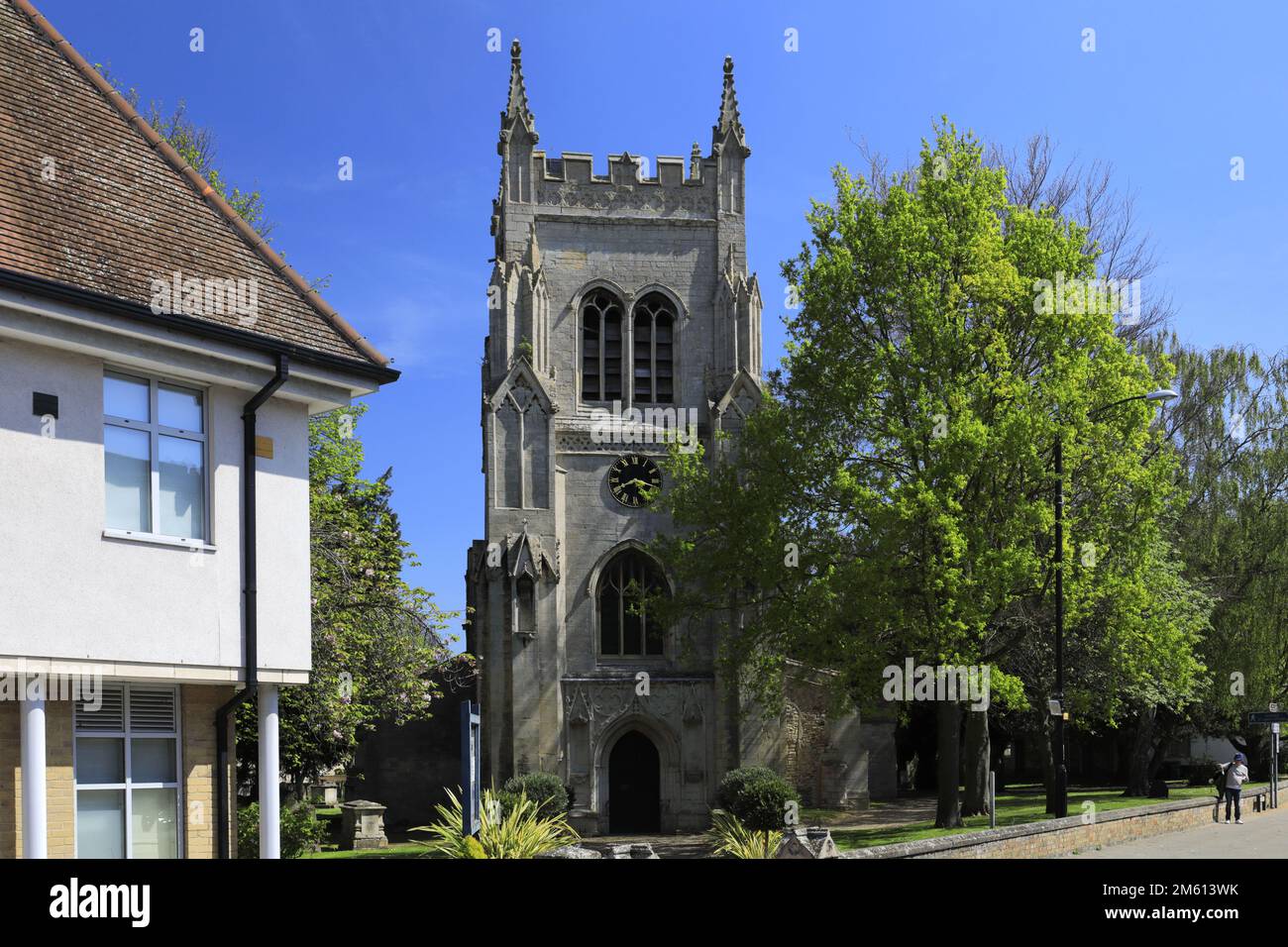St Mary's Church, Huntingdon town, Cambridgeshire, England; UK Stock ...