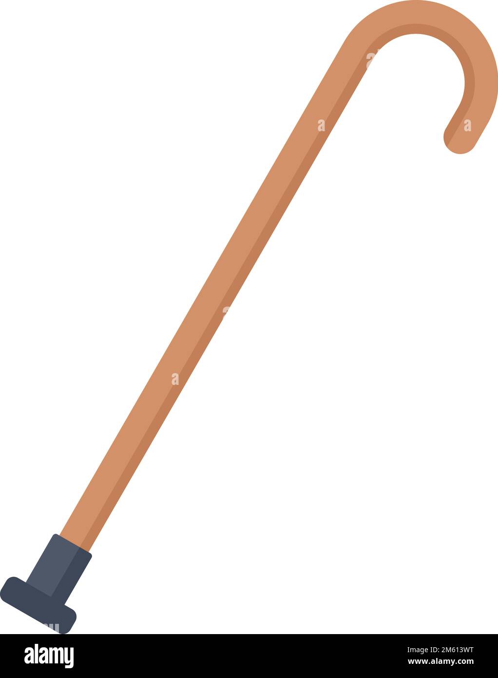 Walking stick icon. Flat illustration of Walking stick vector icon for ...