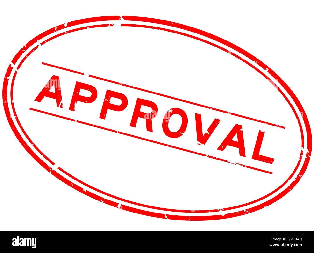 Grunge red approval word oval rubber seal stamp on white background Stock Vector Image & Art - Alamy