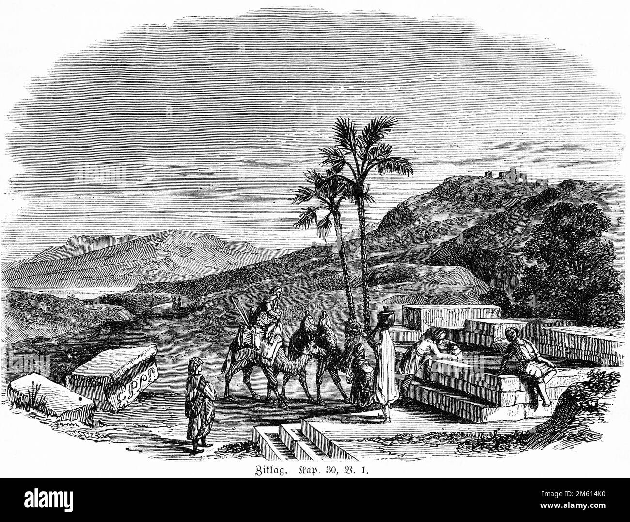 David came to Ziklag which the Amalekites.had destroyed, Bible, Old ...