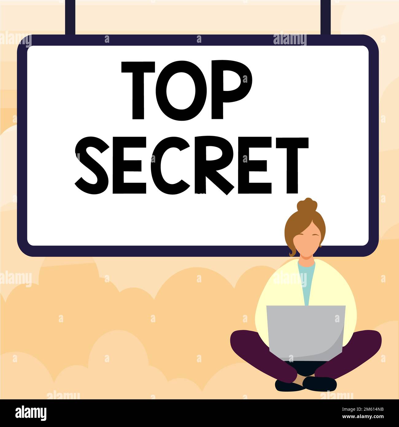 Conceptual display Top Secret. Word Written on telling someone ...