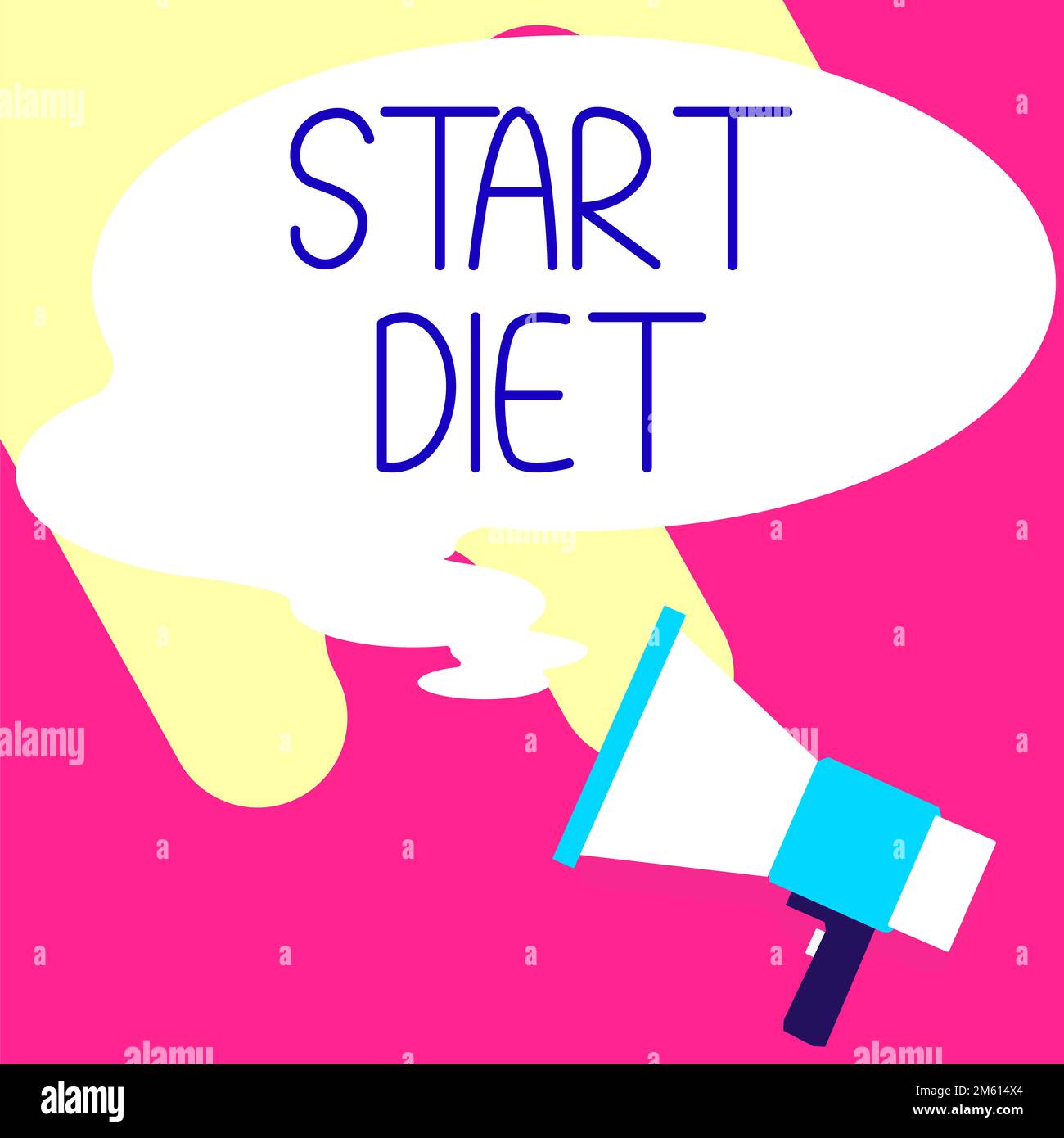 Inspiration showing sign Start Diet. Internet Concept special course ...
