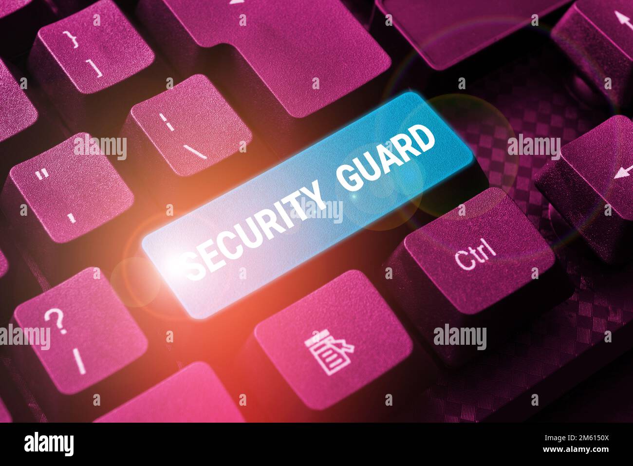 Hand writing sign Security Guard. Internet Concept tools used to manage ...