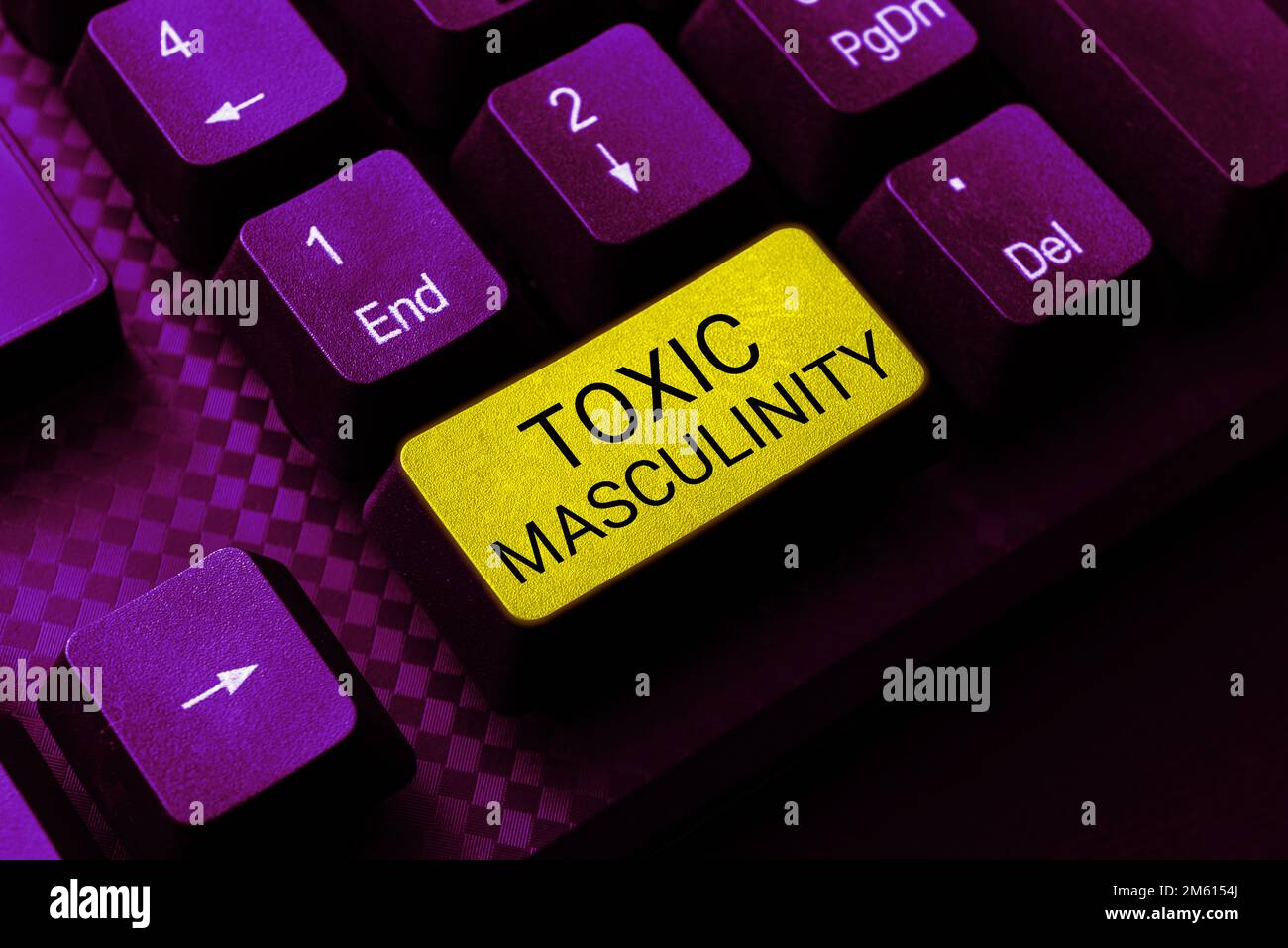 Conceptual display Toxic Masculinity. Word for describes narrow ...