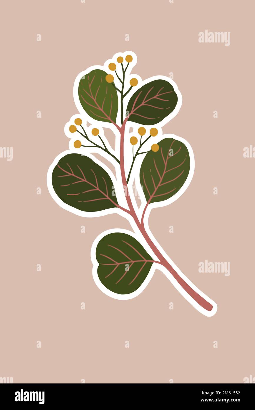 Tree with red seeds Stock Vector Images - Alamy