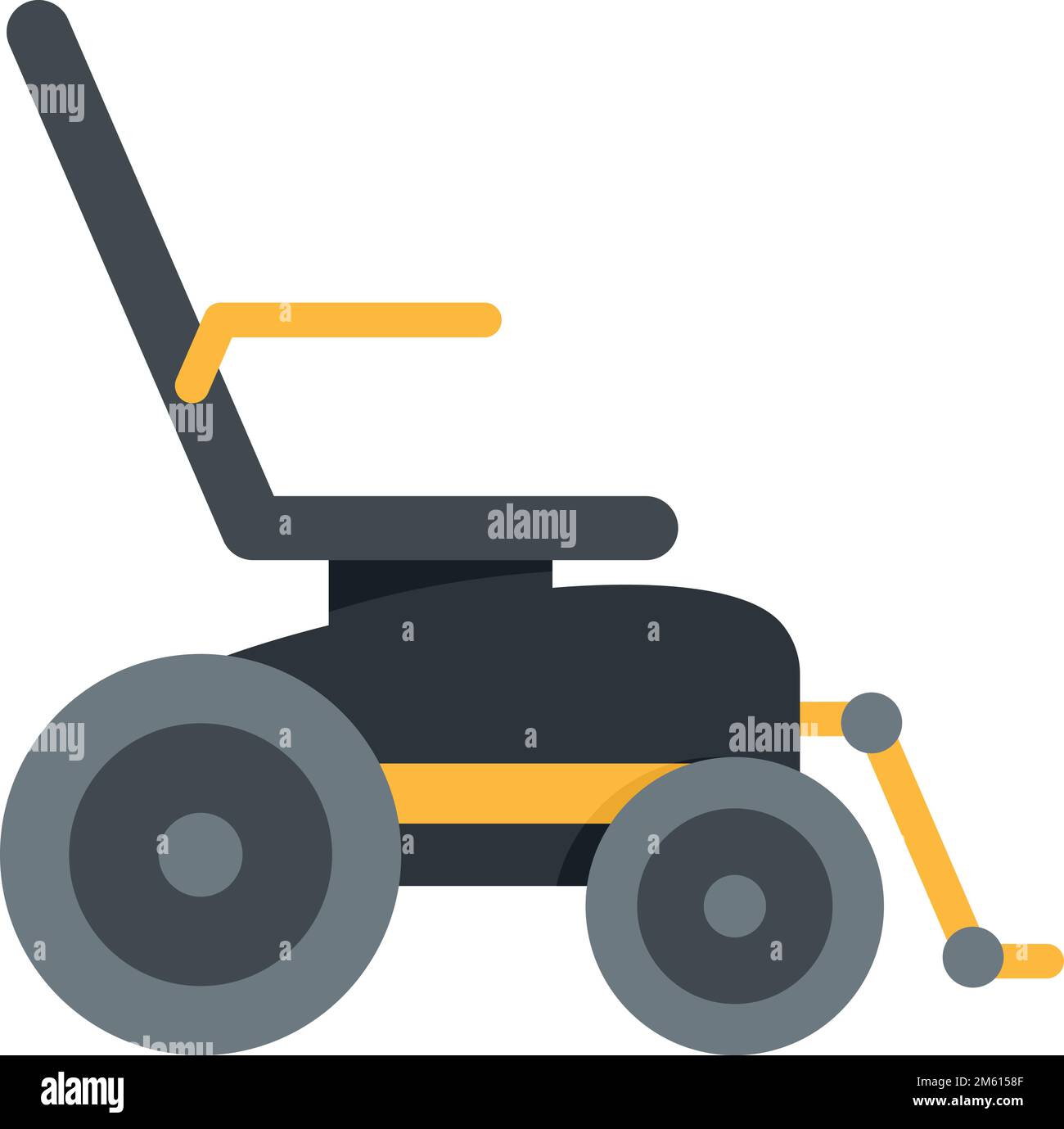 Electric wheelchair icon. Flat illustration of Electric wheelchair ...
