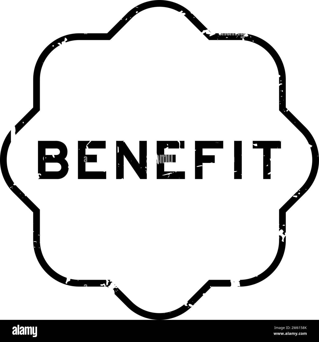 Grunge black benefit word rubber seal stamp on white background Stock Vector Image & Art - Alamy
