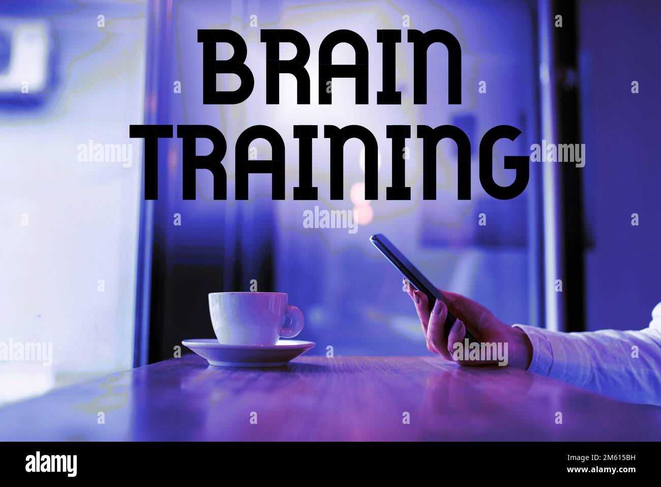 Hand writing sign Brain Training. Word Written on mental activities to ...