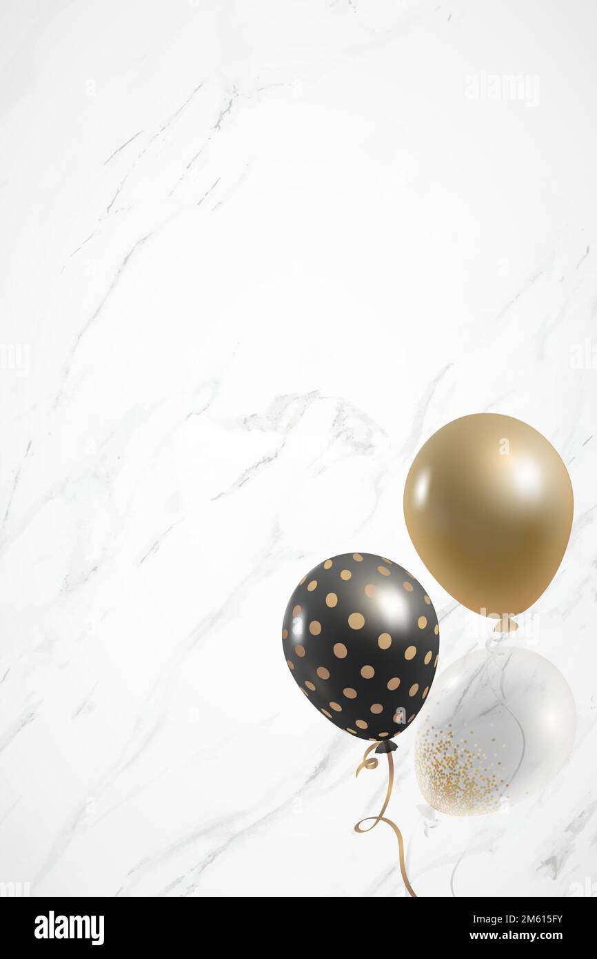 Elegant balloons frame design vector Stock Vector Image & Art - Alamy