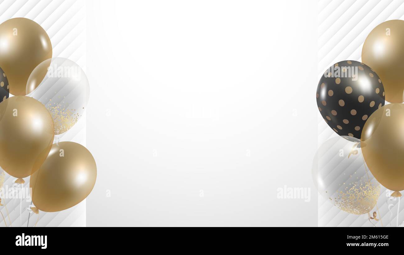 Elegant balloons frame design vector Stock Vector Image & Art - Alamy
