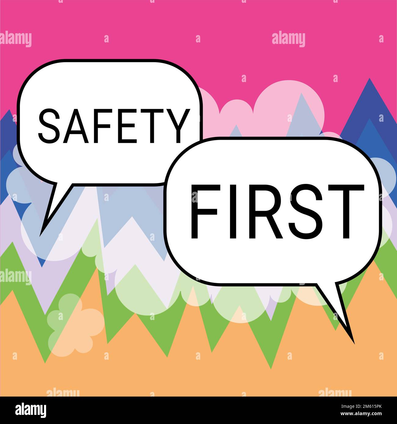 Sign displaying Safety First. Word for Avoid any unnecessary risk Live ...