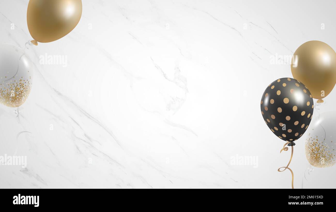 Elegant balloons frame design vector Stock Vector Image & Art - Alamy