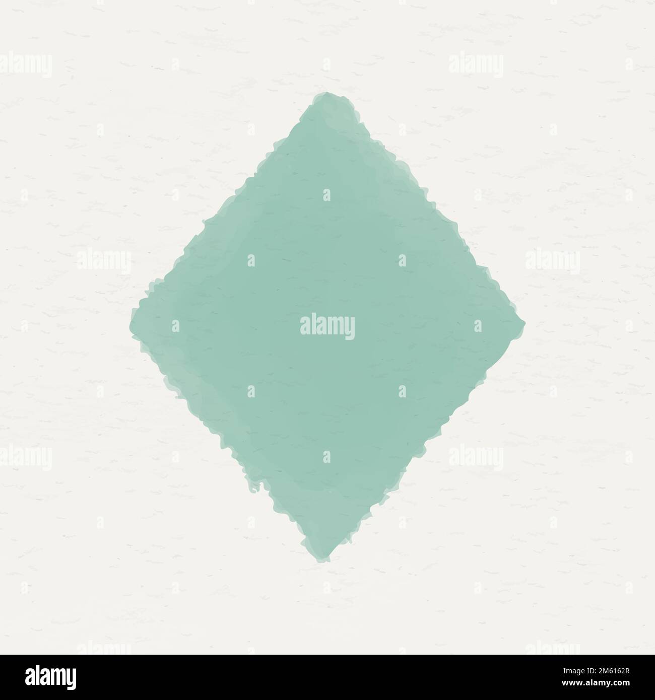 Green watercolor rhombus geometric shape vector Stock Vector Image ...