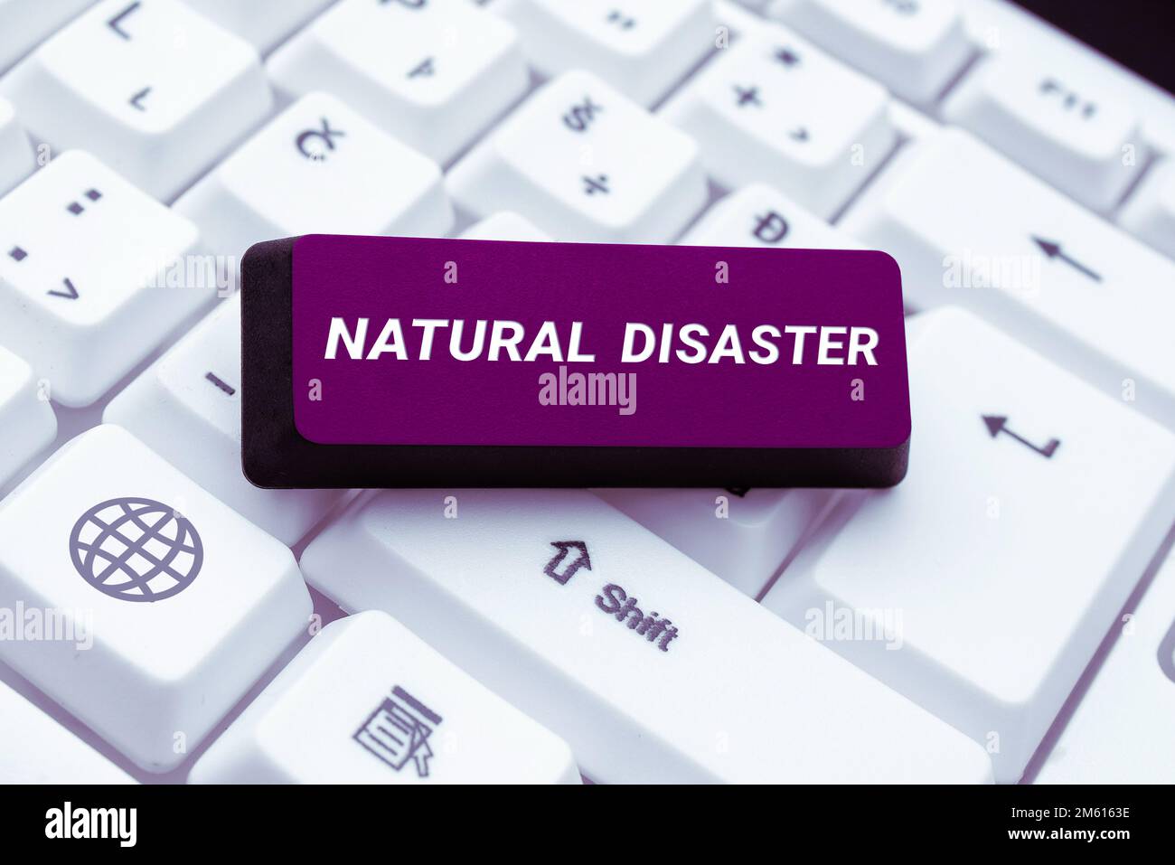 Sign displaying Natural Disaster. Business concept occurring in the ...