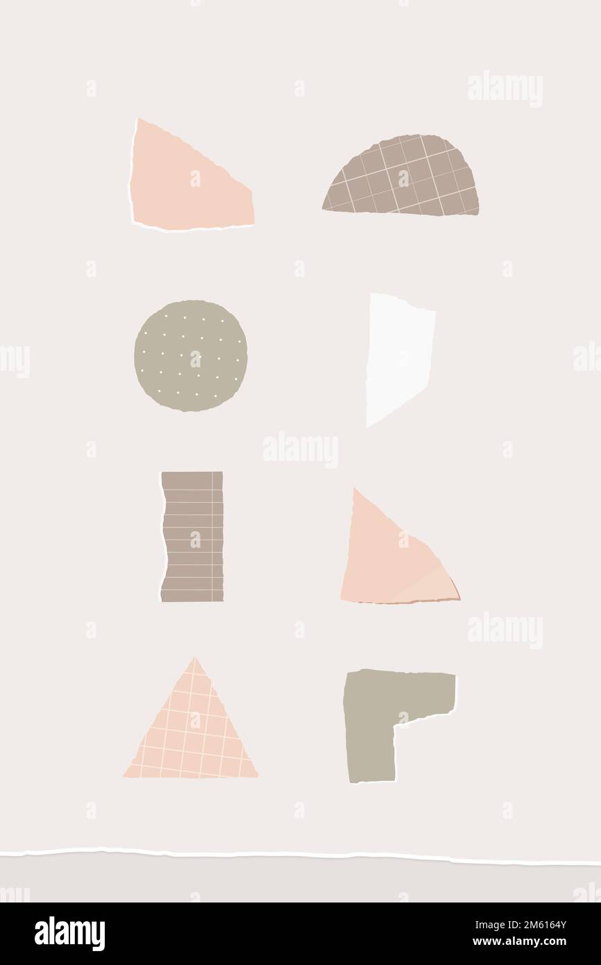 Colorful torn paper note collection vector Stock Vector Image & Art - Alamy