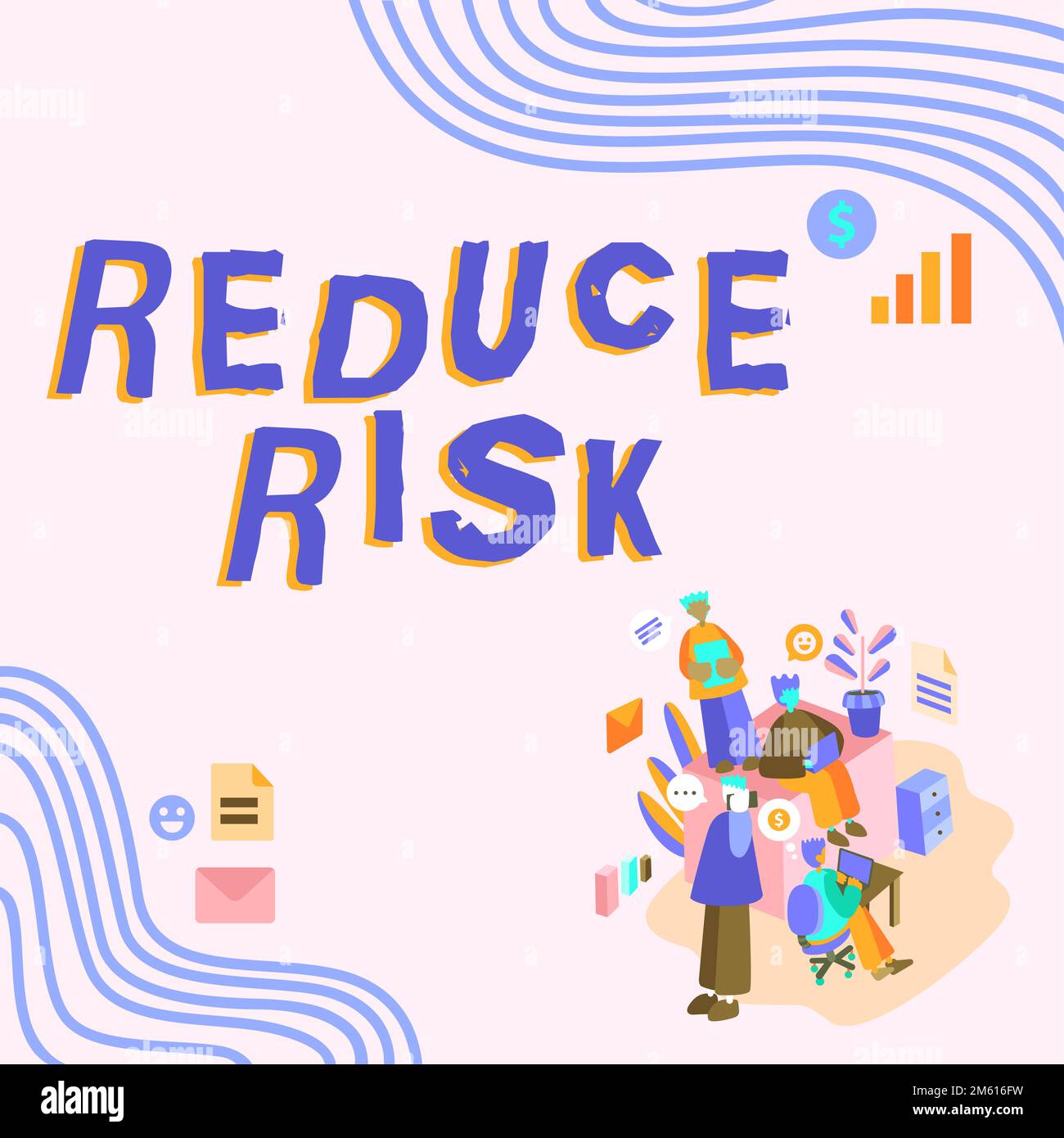 Sign displaying Reduce Risk. Business showcase lessen the potential ...