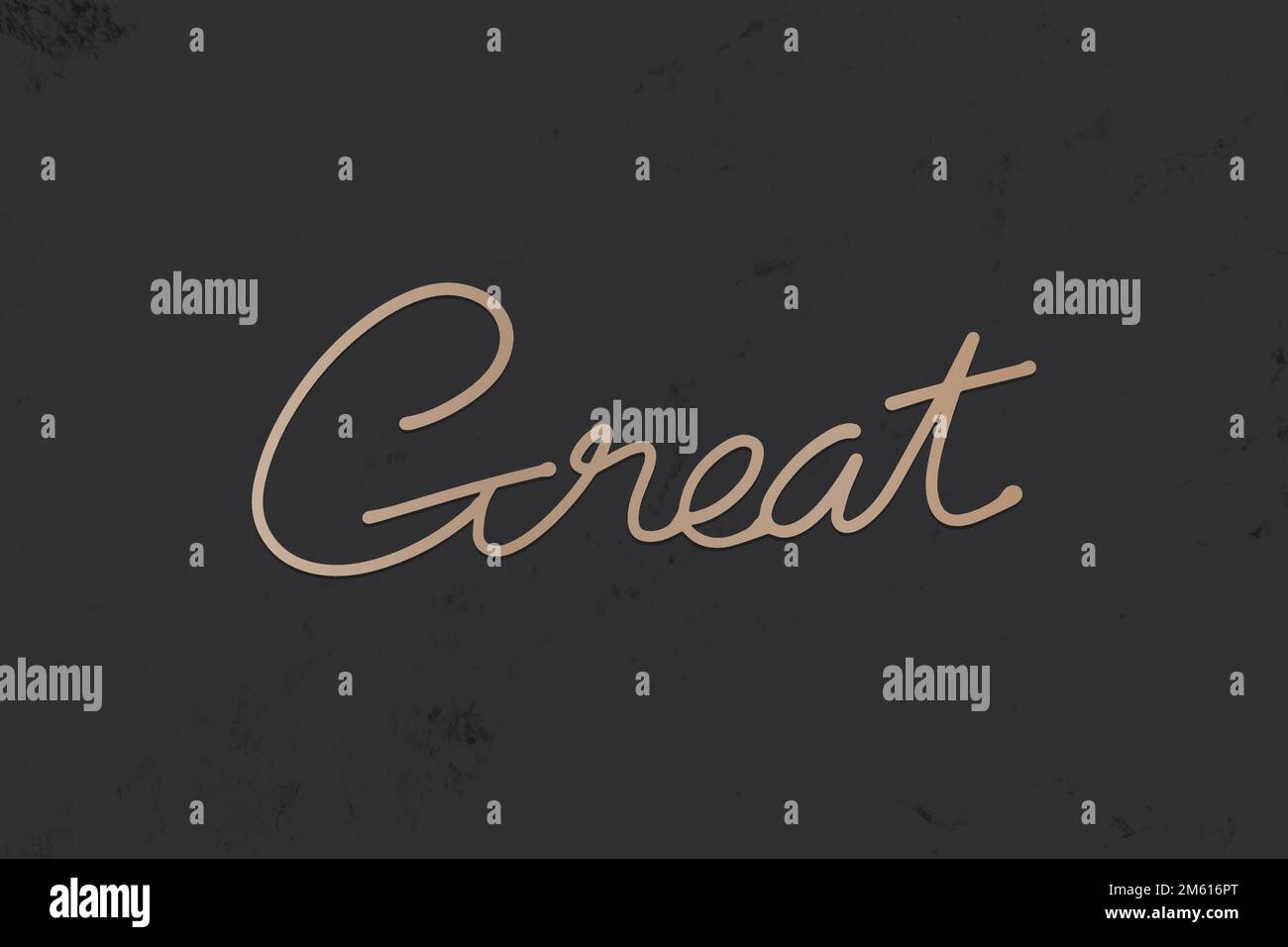 Brown great typography on a black background vector Stock Vector Image ...