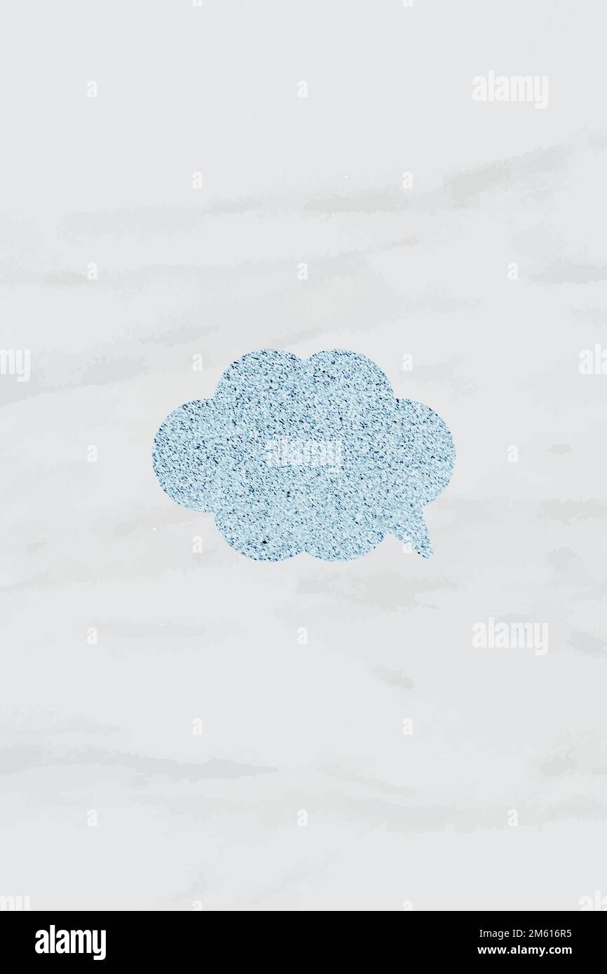 Glitter blue speech bubble vector Stock Vector Image & Art - Alamy