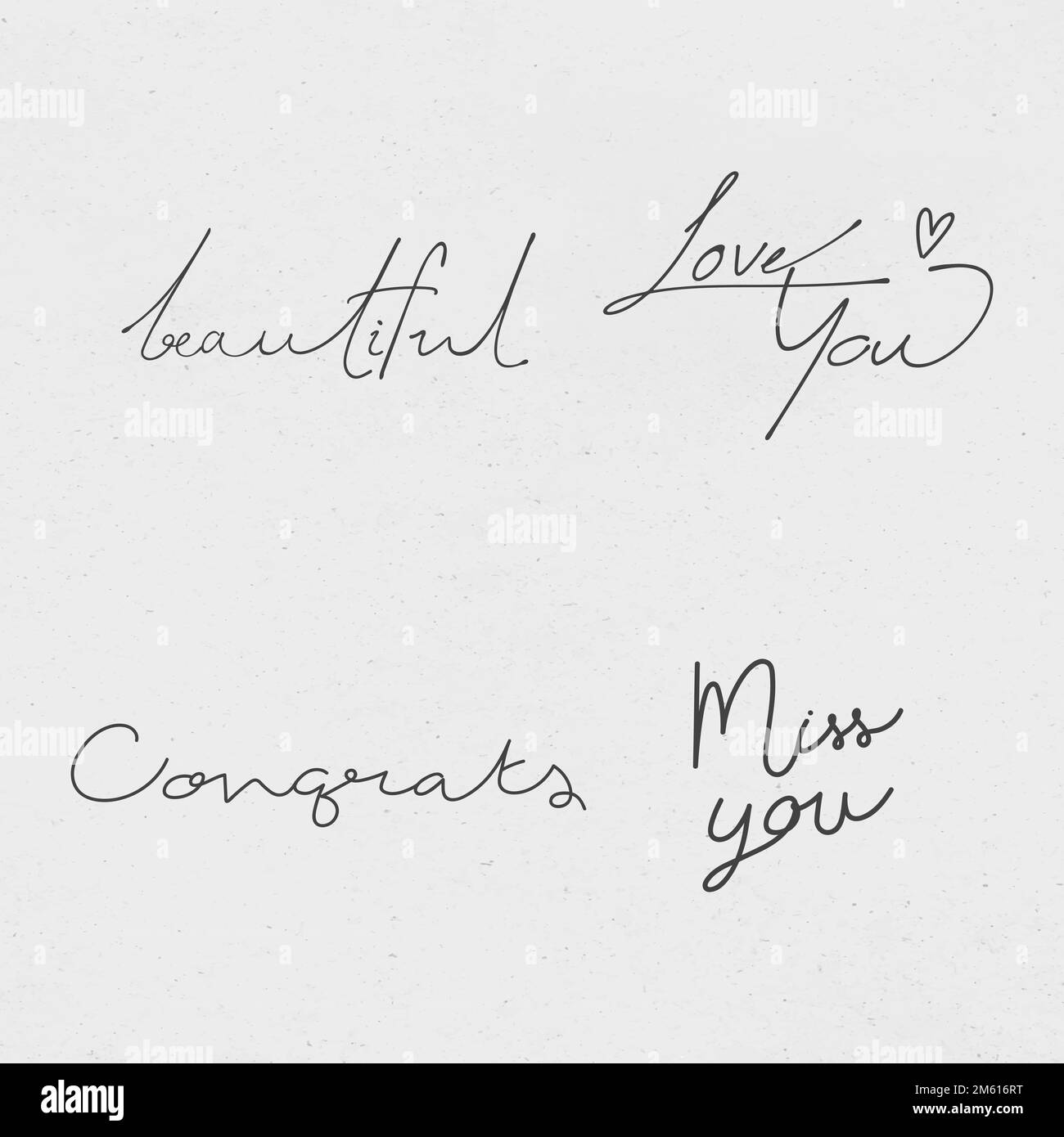 Beautiful handwritten minimal typography style vector Stock Vector ...