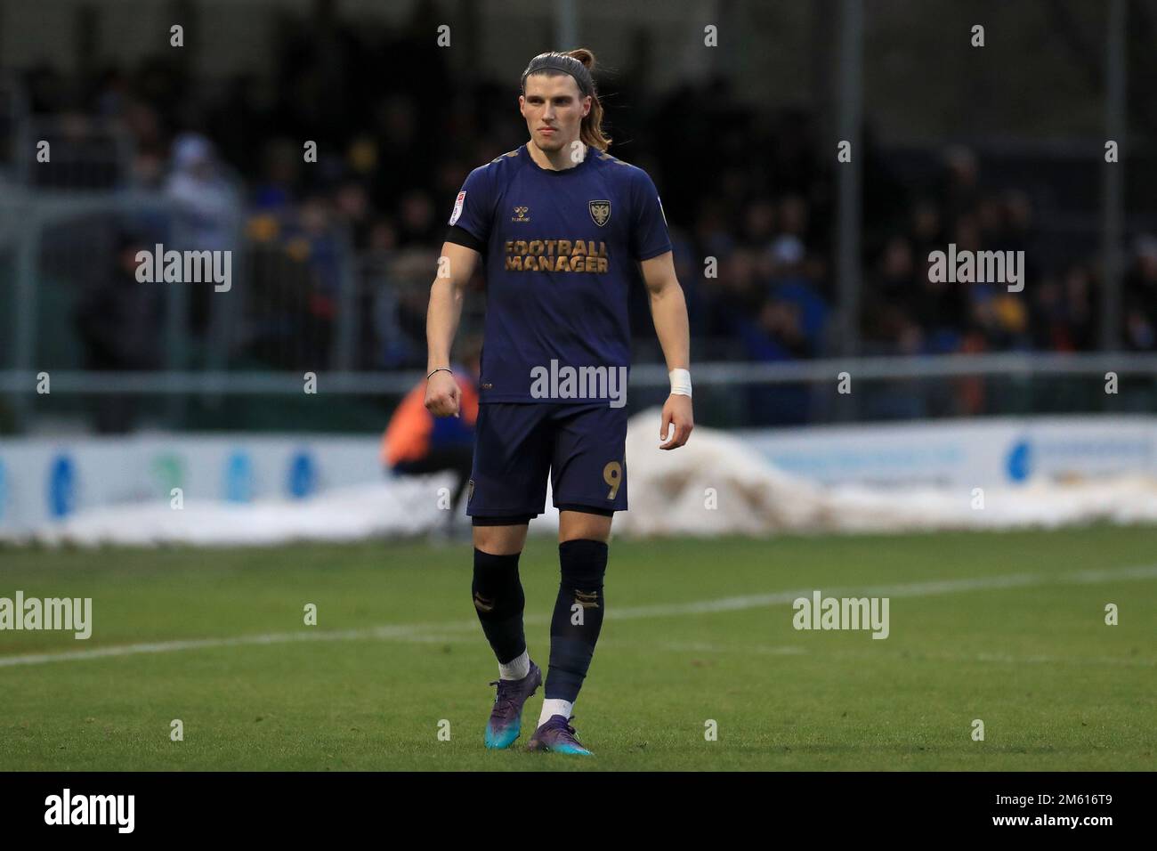 Sutton, UK. 01st Jan, 2023. Josh Davison of AFC Wimbledon seen during ...