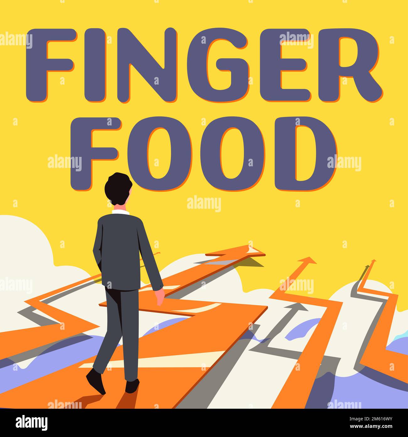 Hand writing sign Finger Food. Internet Concept products and digestives ...