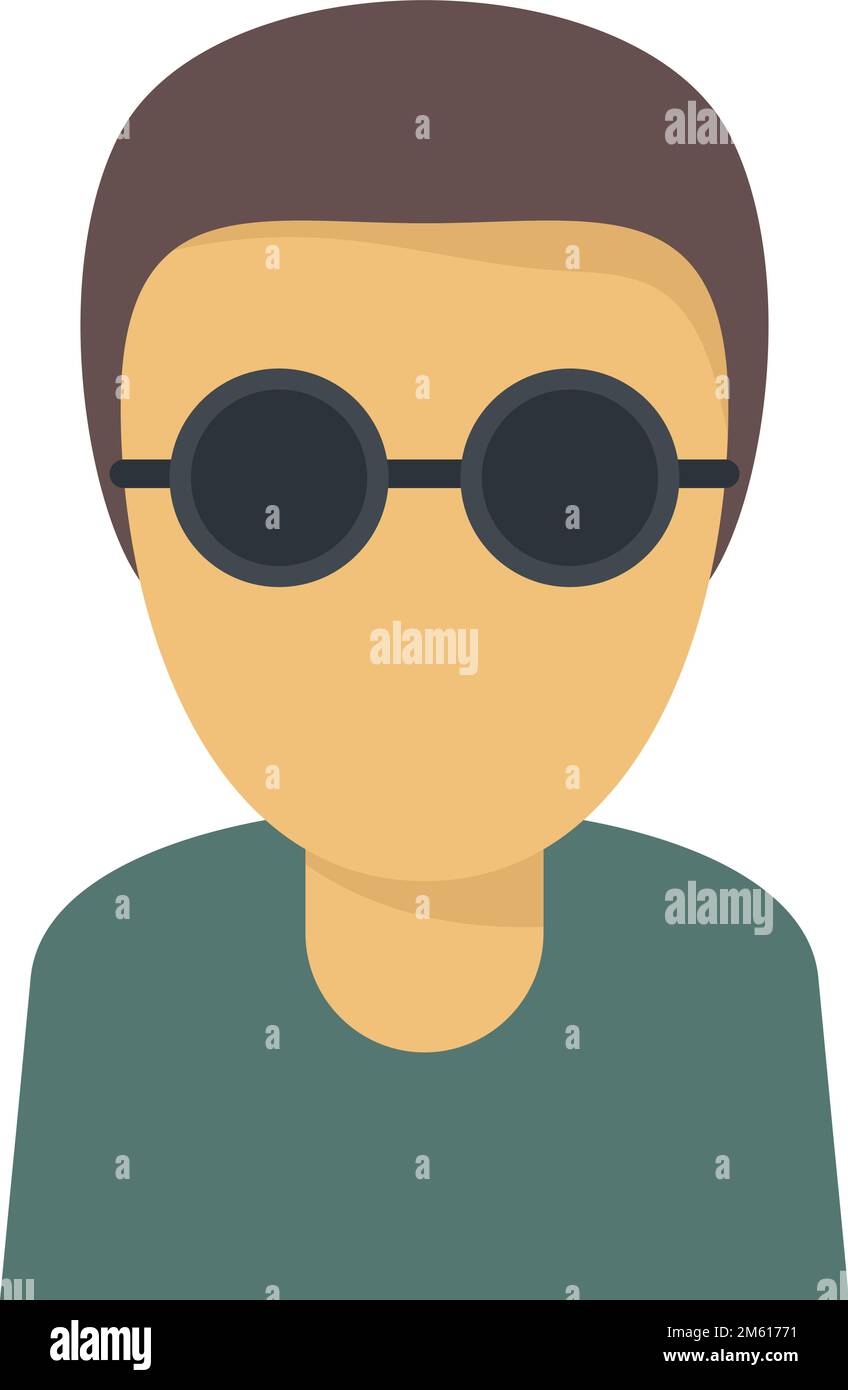 Blind man icon. Flat illustration of Blind man vector icon for web ...