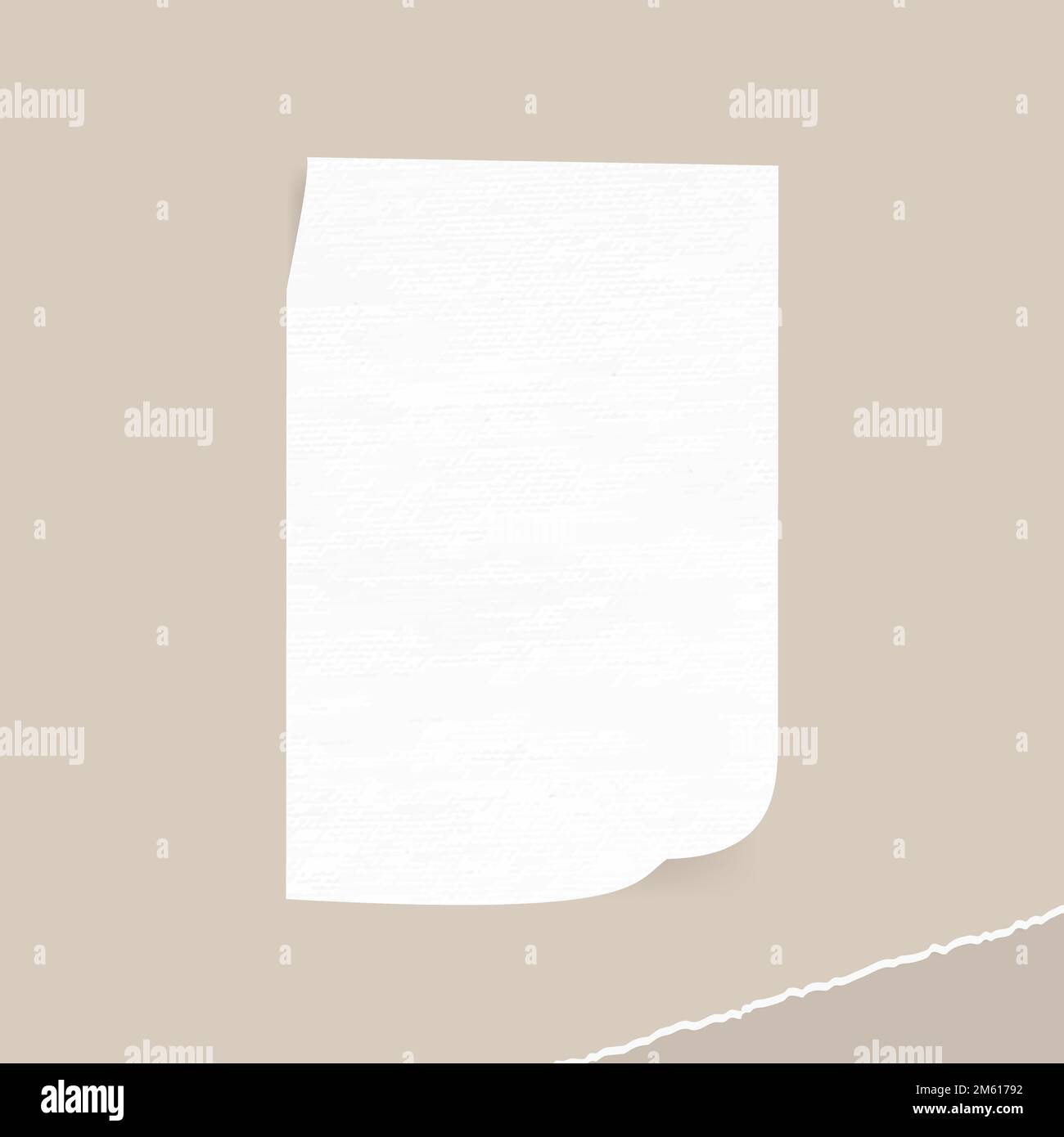 White paper note social ads template vector Stock Vector Image & Art ...
