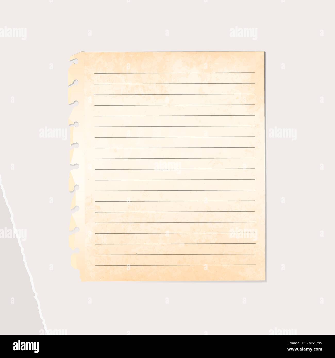 Old empty paper note social ads template vector Stock Vector Image ...
