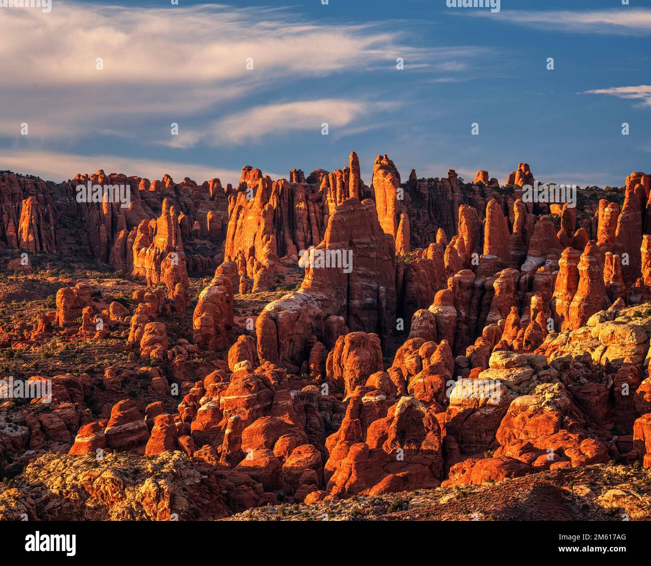 Fiery furnace arches national park hi-res stock photography and images ...