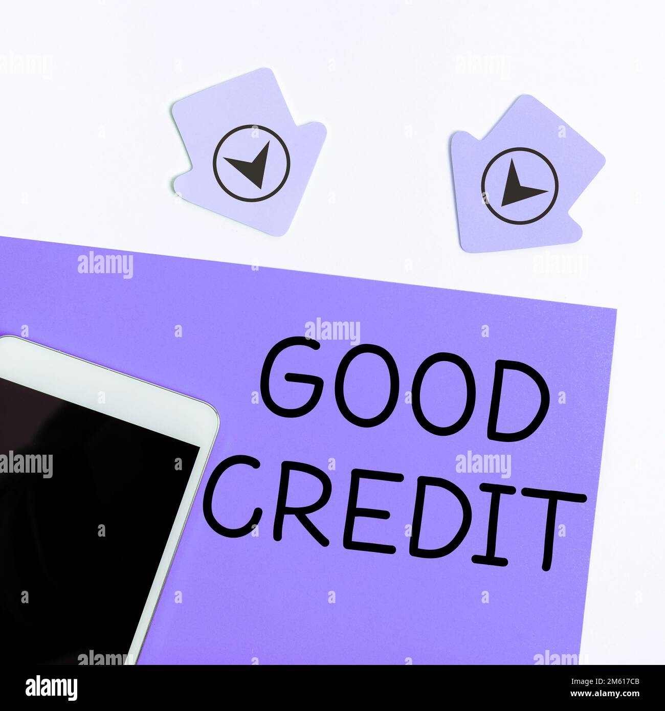 Text caption presenting Good Credit. Business overview borrower has a ...