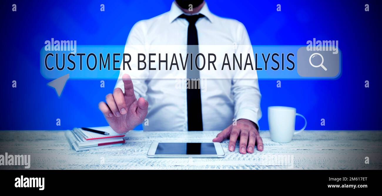 Inspiration showing sign Customer Behavior Analysis. Business showcase ...
