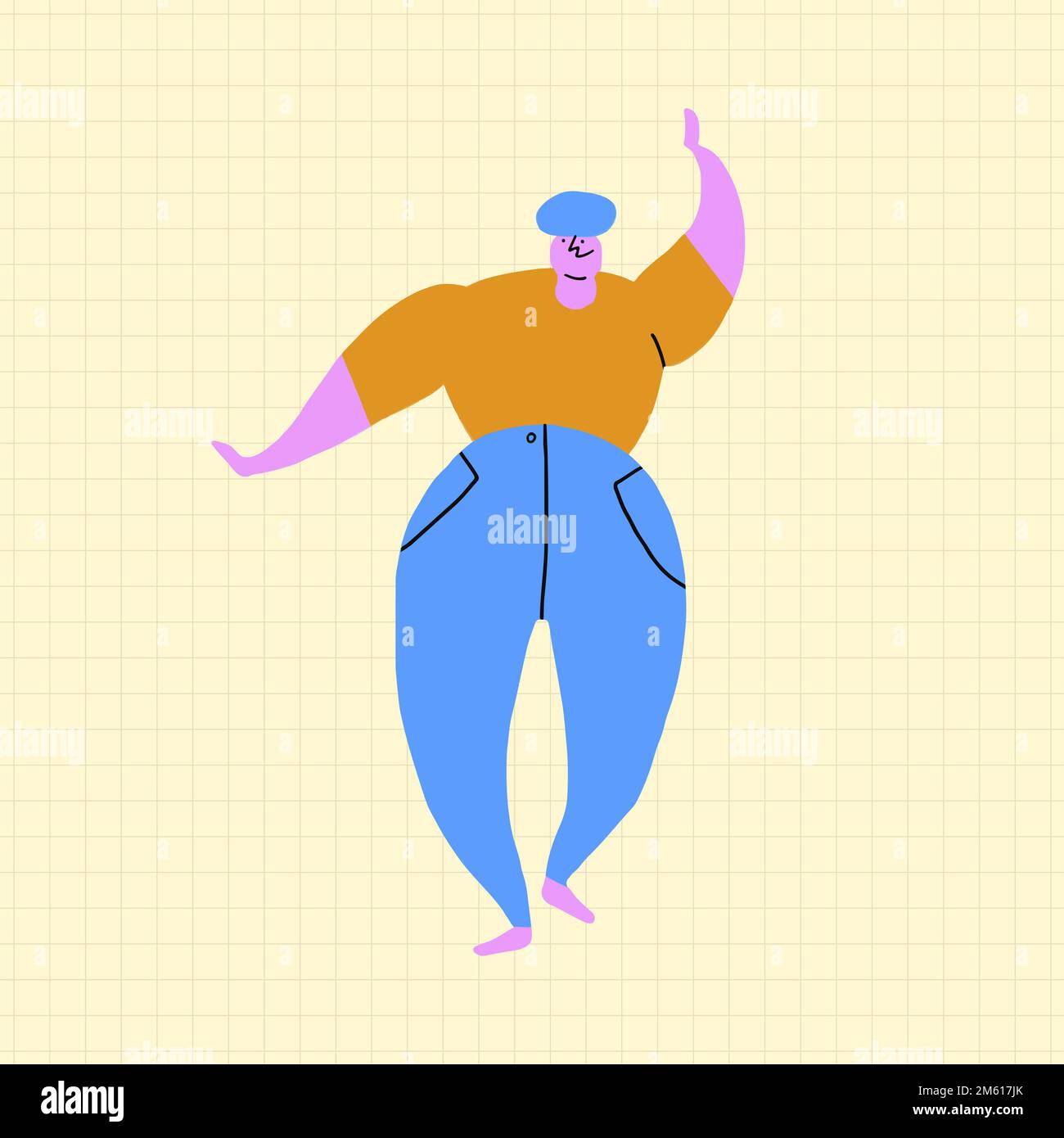 One person dancing party Stock Vector Images - Alamy