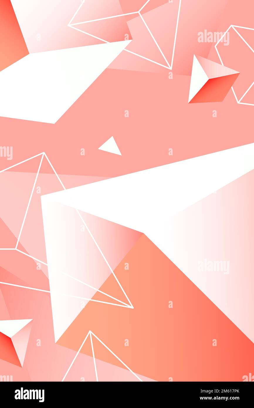 Pink geometrical patterned background vector Stock Vector Image & Art ...